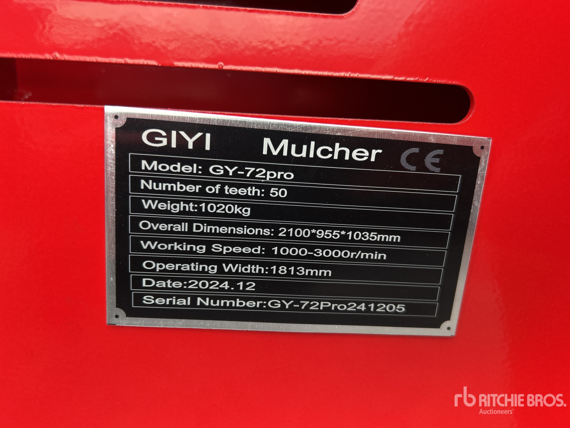 2025 GIYI GY-72pro 72 in Drum Broyeur pour chargeuse à différentiel ...