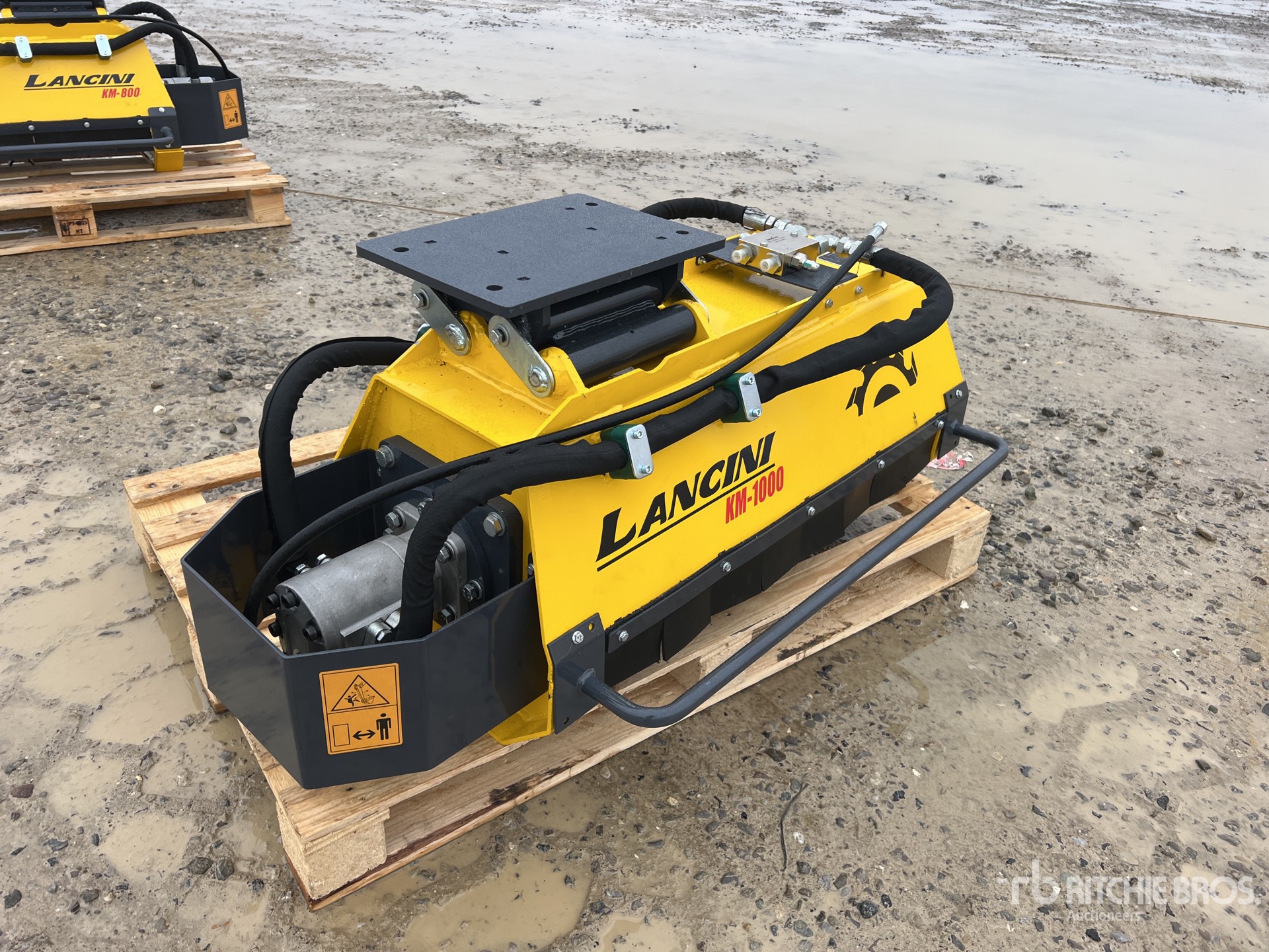2024 Lancini KM.1000 Mini Excavator Mower Attacco per escavatore ...