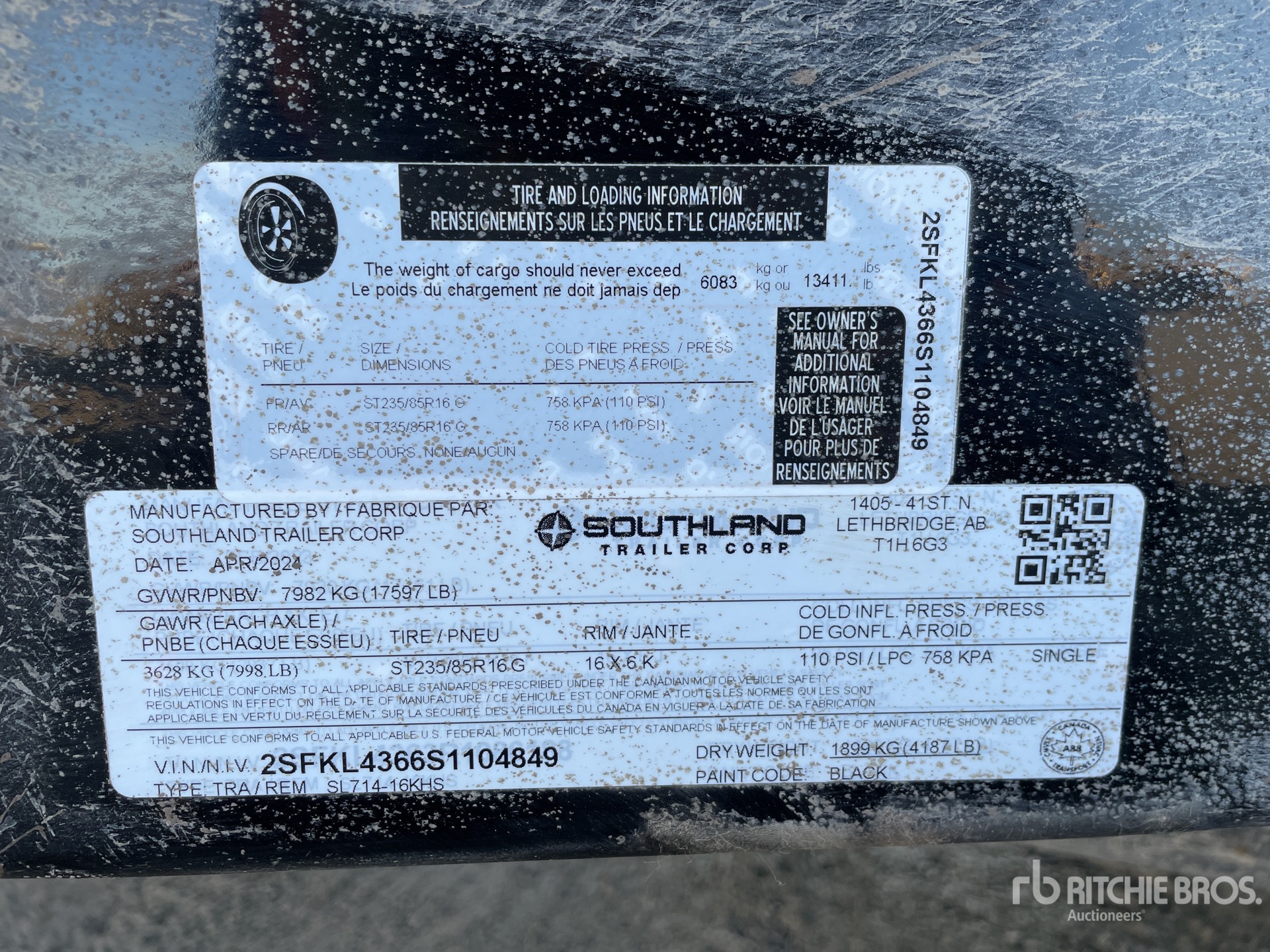 2025 Southland SL714-16KHS 14 ft T/A Dump Rimorchio portautensili ...