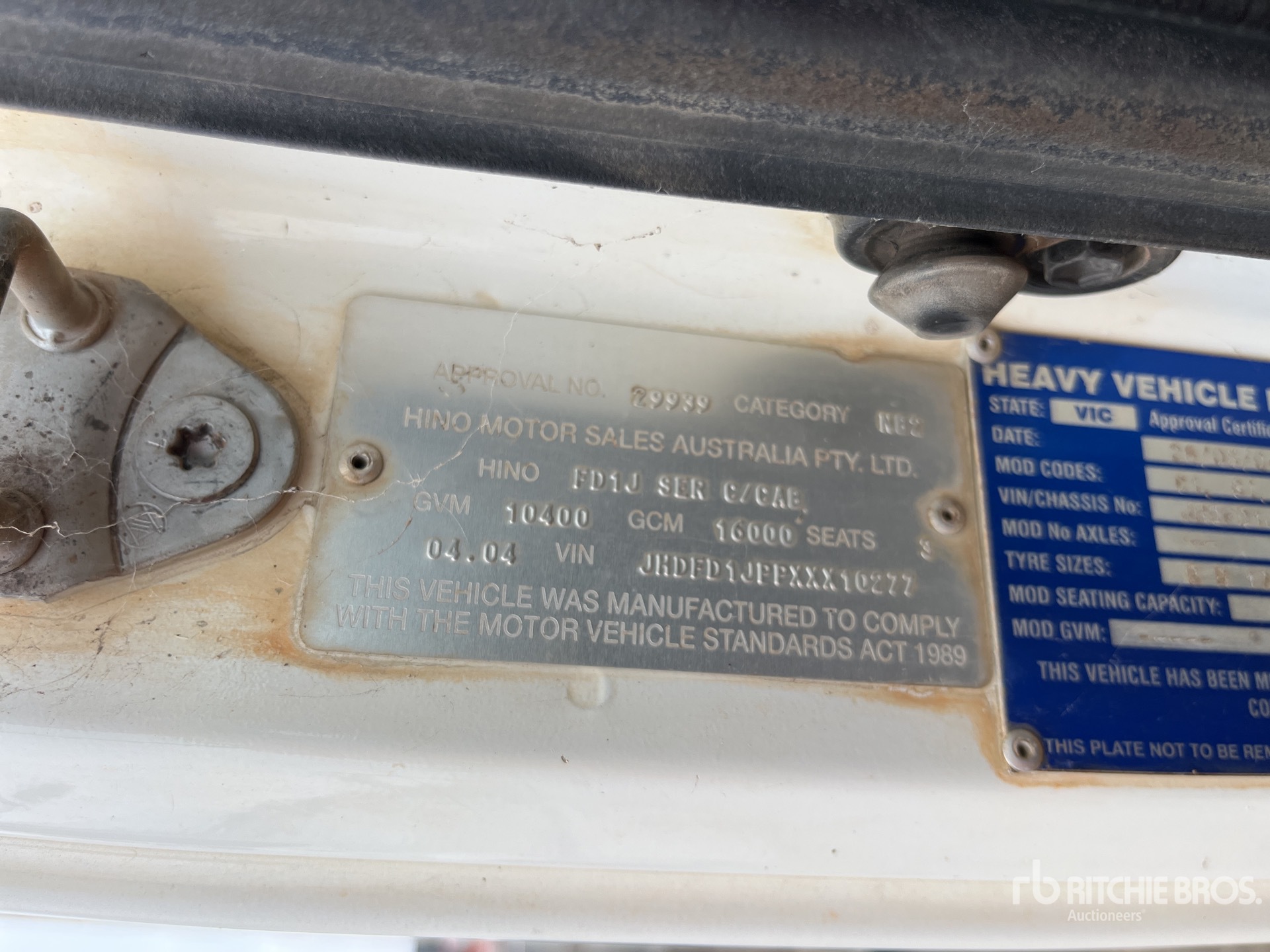 2004 Hino FD1J 4x2 Tipper Truck | Ritchie Bros. Auctioneers