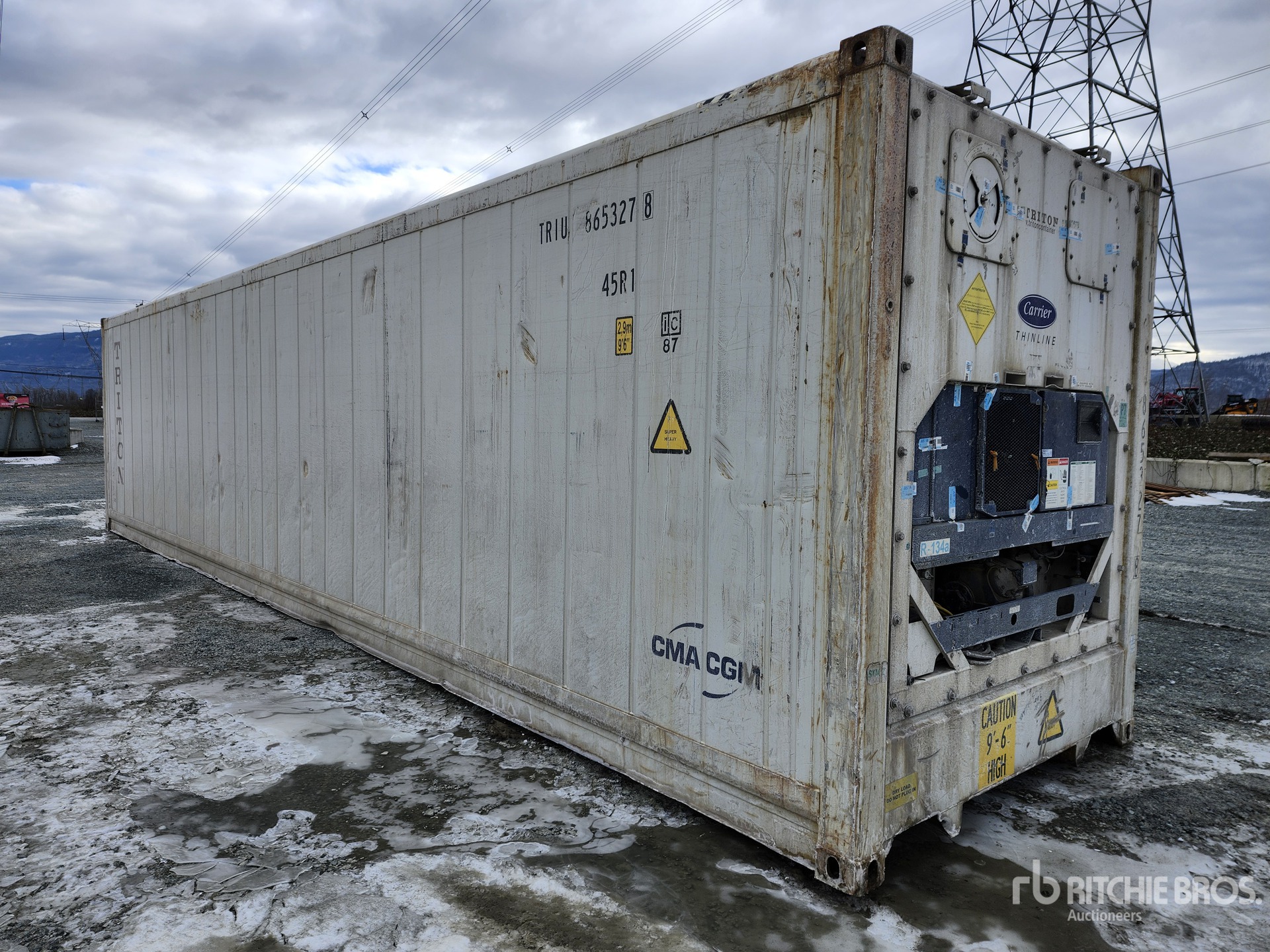 2010 40 ft High Cube Refrigerated Storage Container | Ritchie Bros ...