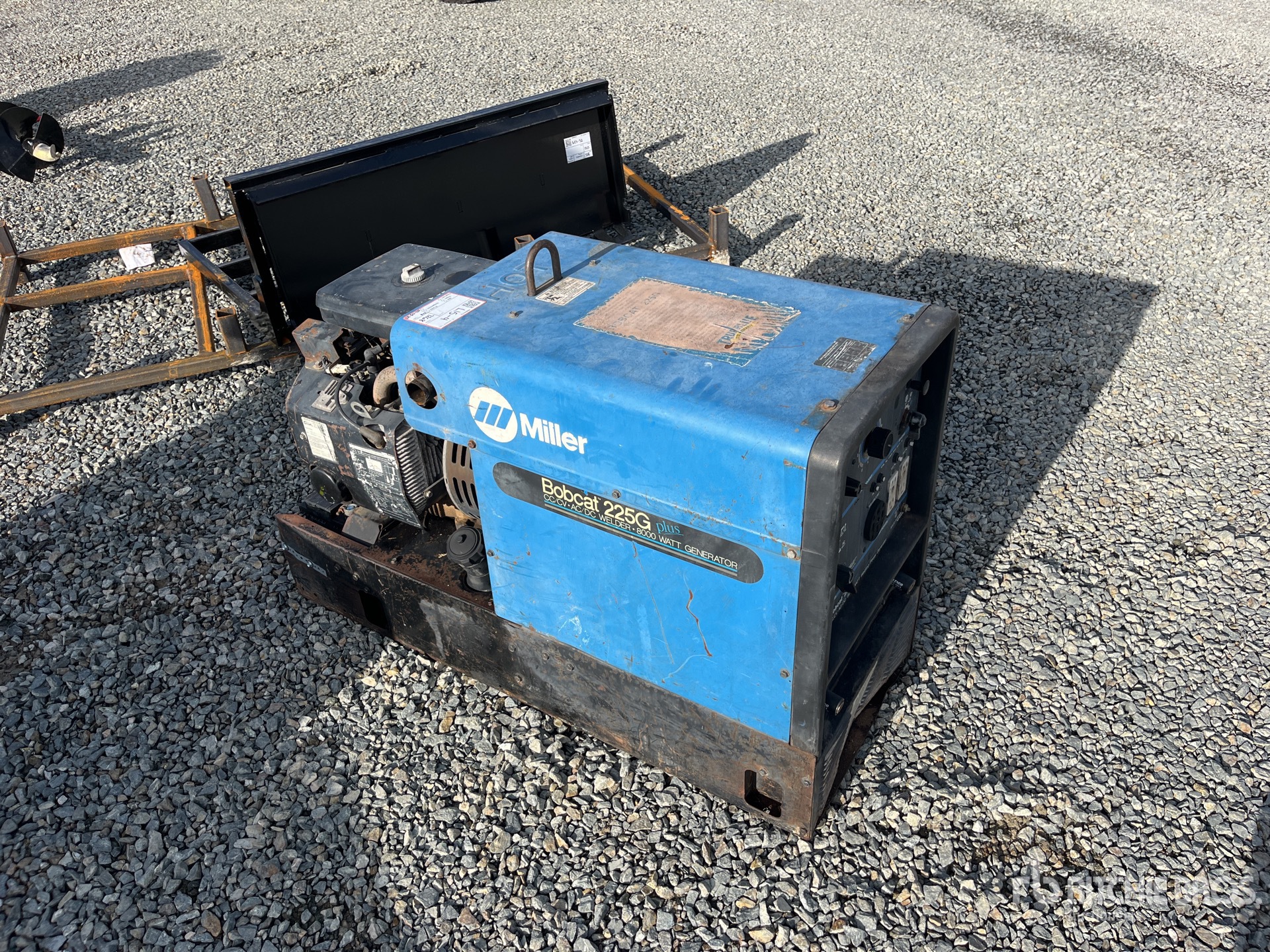 1996 Miller Bobcat 225G Plus 225 A Skid-Mounted Multi-Process Engine ...