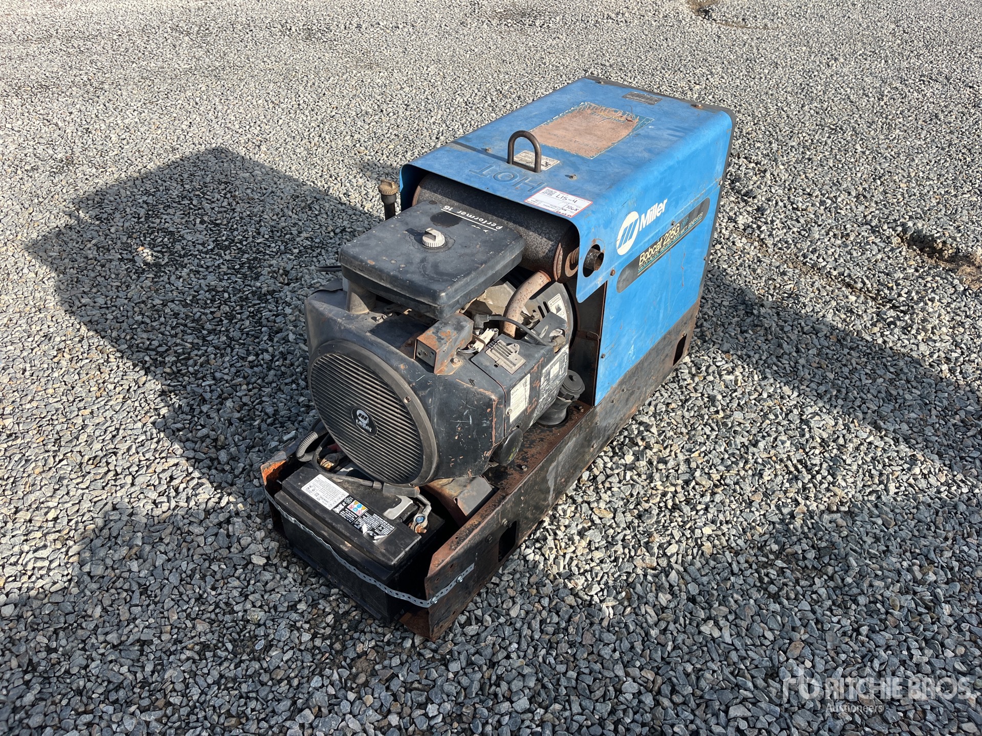 1996 Miller Bobcat 225G Plus 225 A Skid-Mounted Multi-Process Engine ...