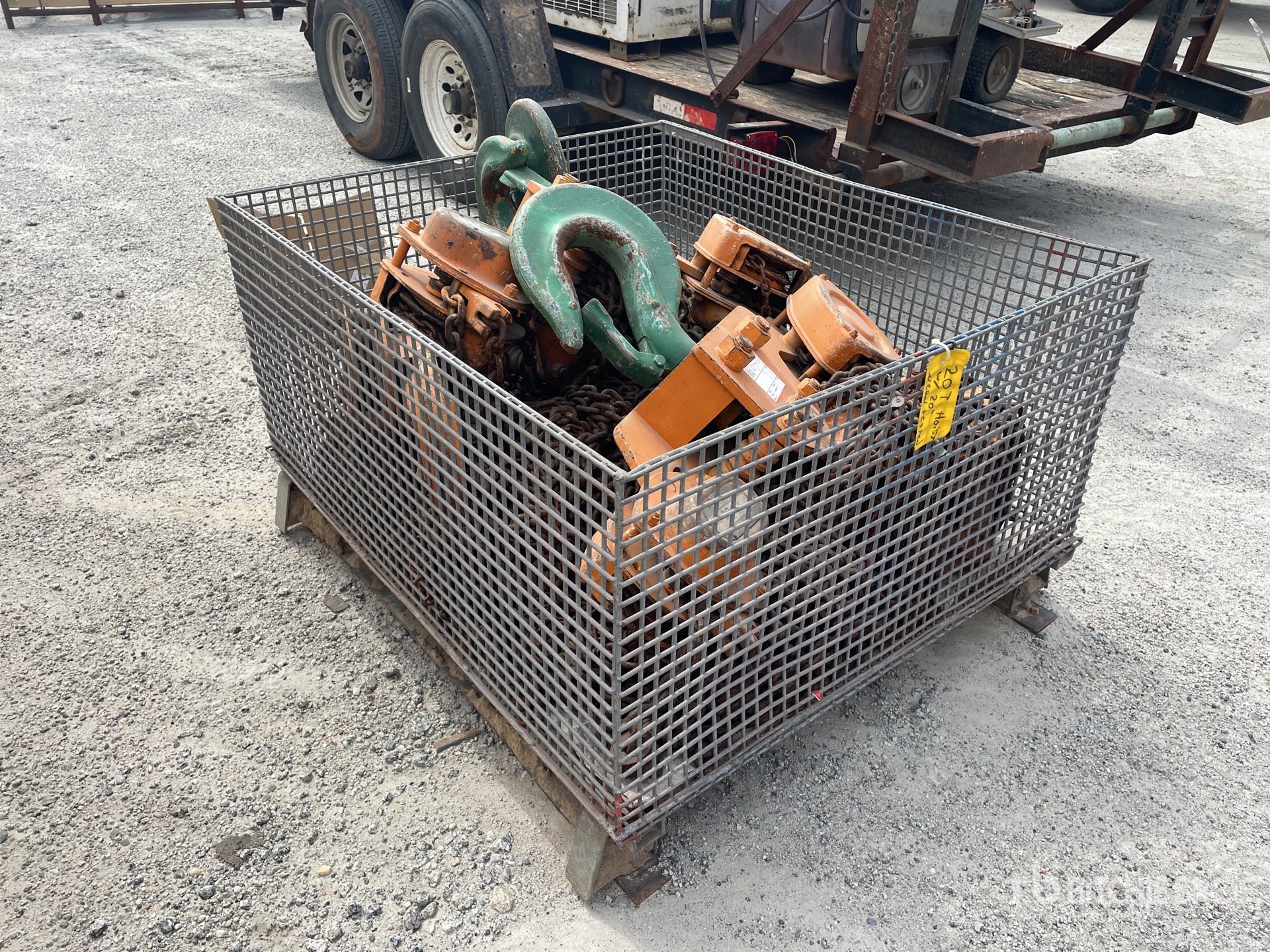 Quantity of (3) Crates of Chain Hoist Enerpac Hydraulic Jack & Slings ...