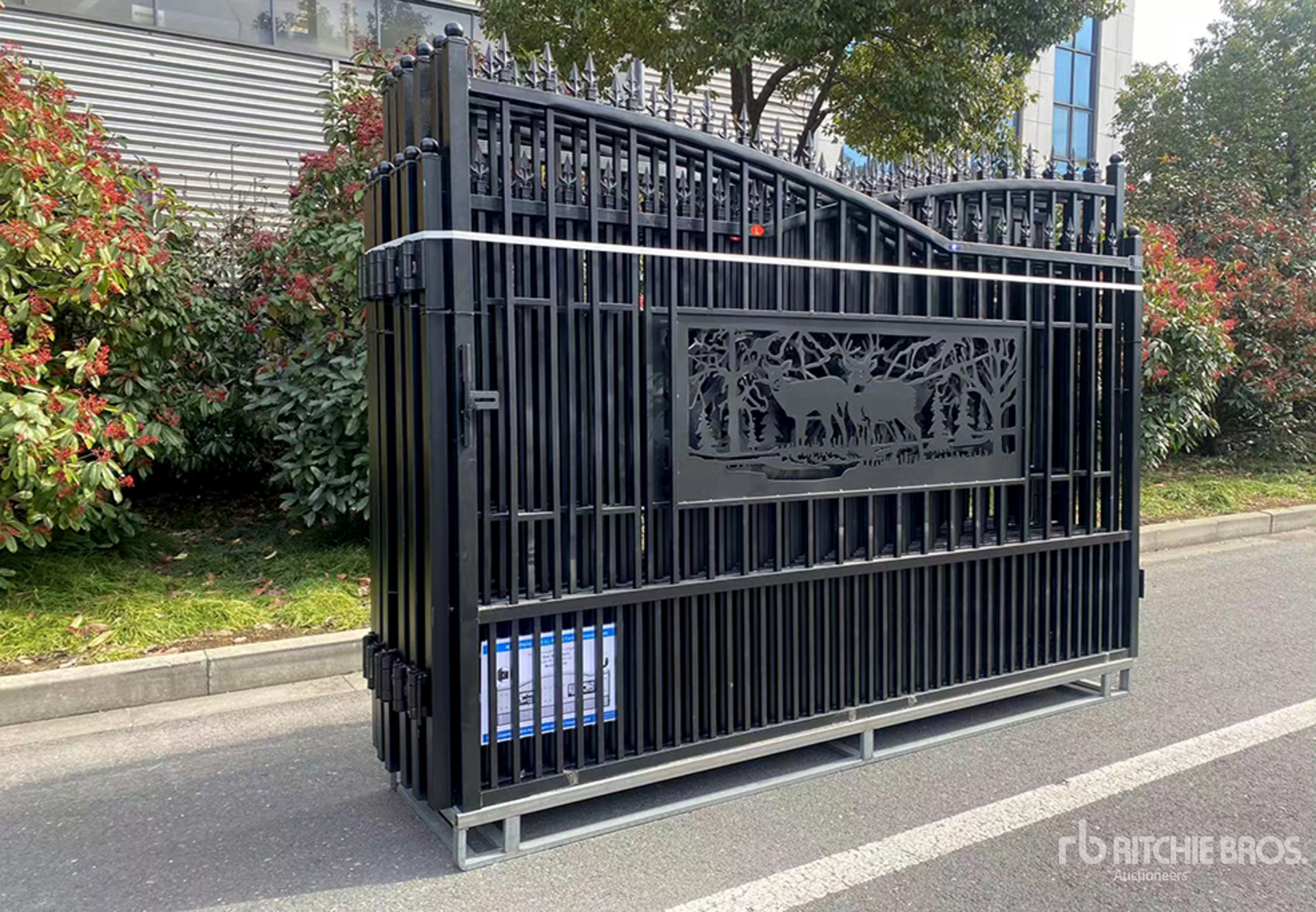 2025 KJ K0720-6 20 ft Wrought Iron Bi-Parting Driveway Gate (Unused ...