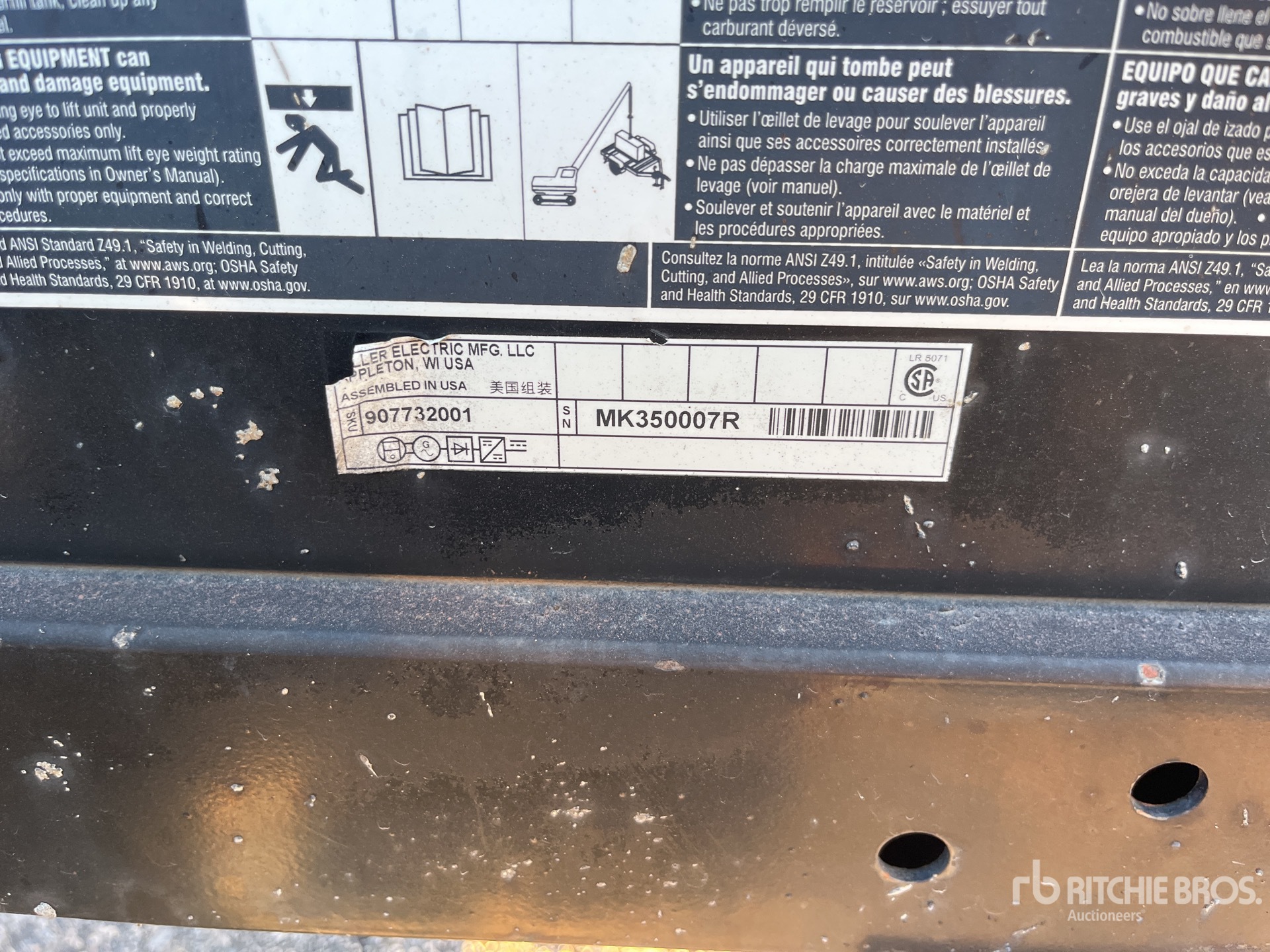 2019 Miller Big Blue 400 Pro 300 A Mobile Multi-Process Engine Driven ...