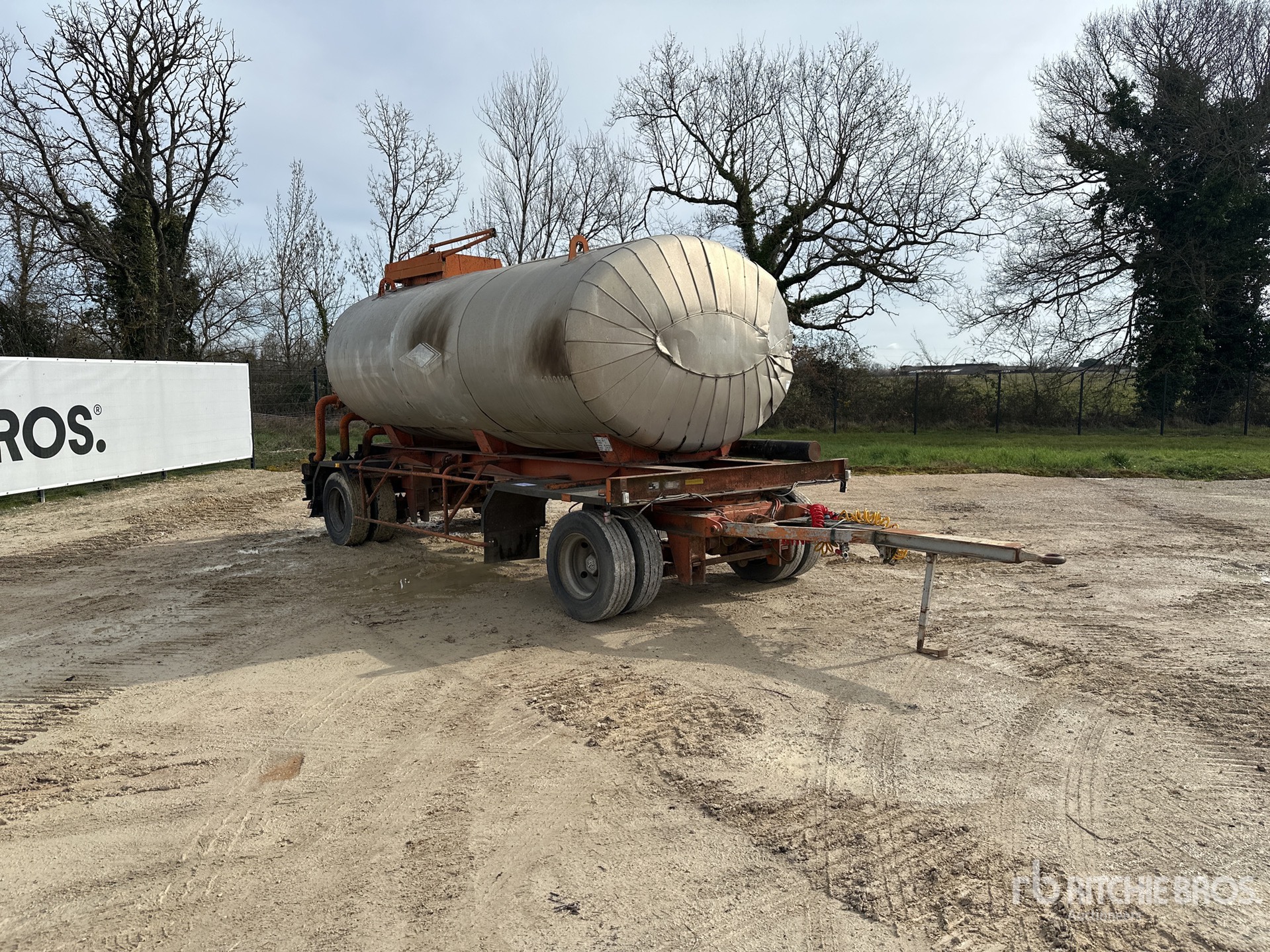 1988 Secmair Original 9500 L Remorque Citerne A Bitume Asphalt Tank ...