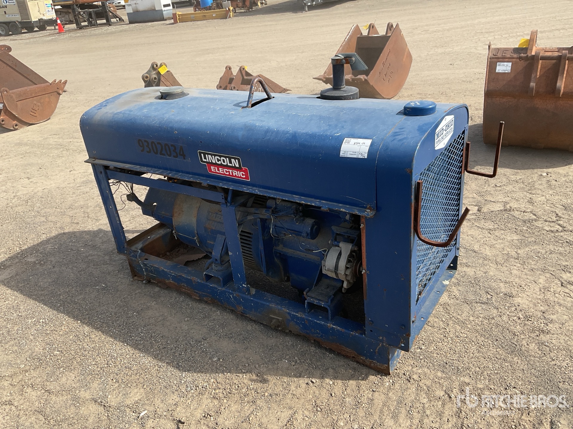 1991 Lincoln SA250 250 A Skid-Mounted Stick Engine Driven Welder ...