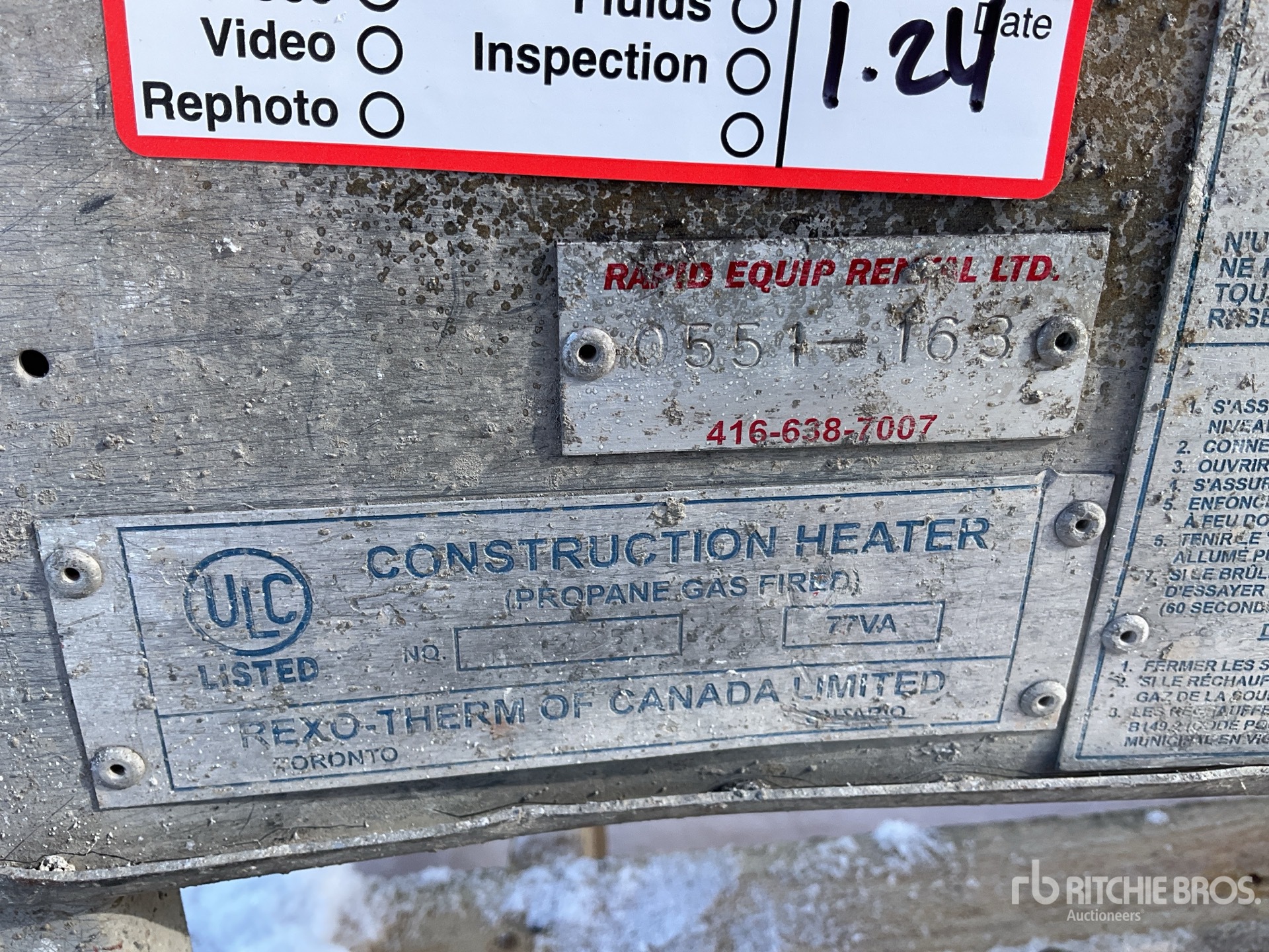 Rexo-Therm ROT-150/M 150000 BTU Space Heater | Ritchie Bros. Auctioneers