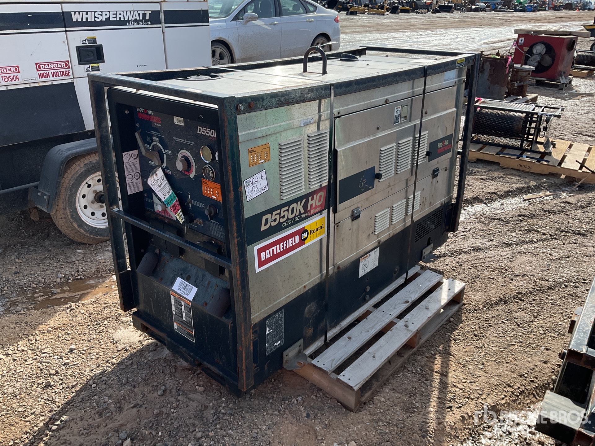 2013 Red-D-Arc D550K 50 A Skid-Mounted Engine Driven Welder (Inoperable ...