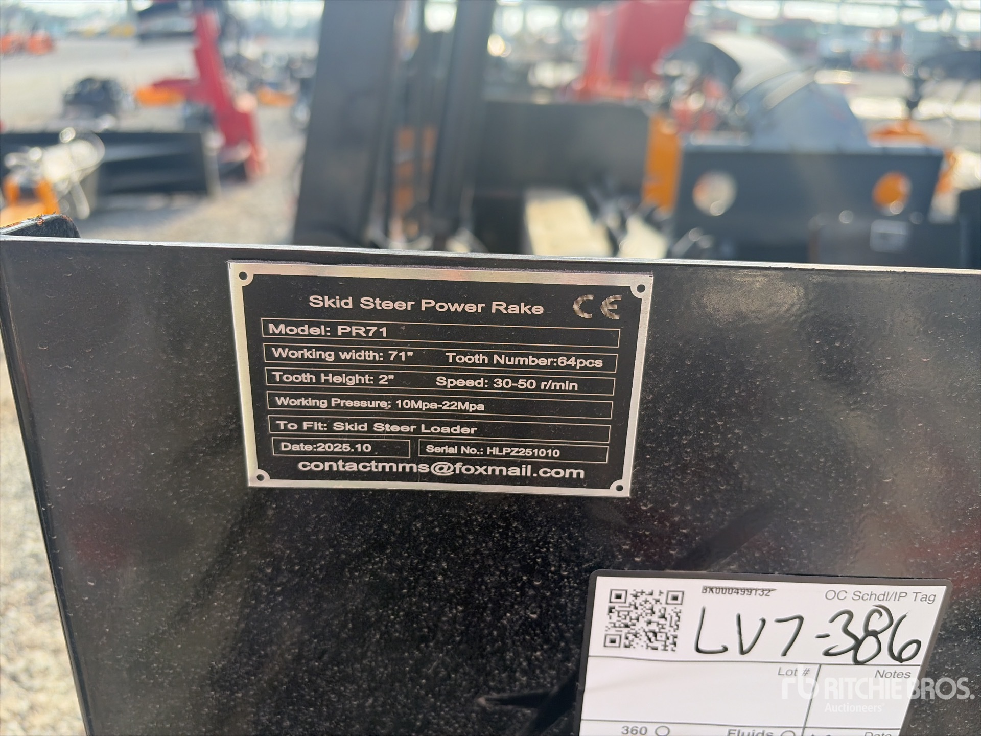 2026 GIYI GY-PR71 71 in Skid Steer Power Rake (Unused) | Ritchie Bros ...