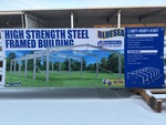 BLUESEA 50 ft x 100 ft x 18 ft Steel Frame Storage Building (Unused ...