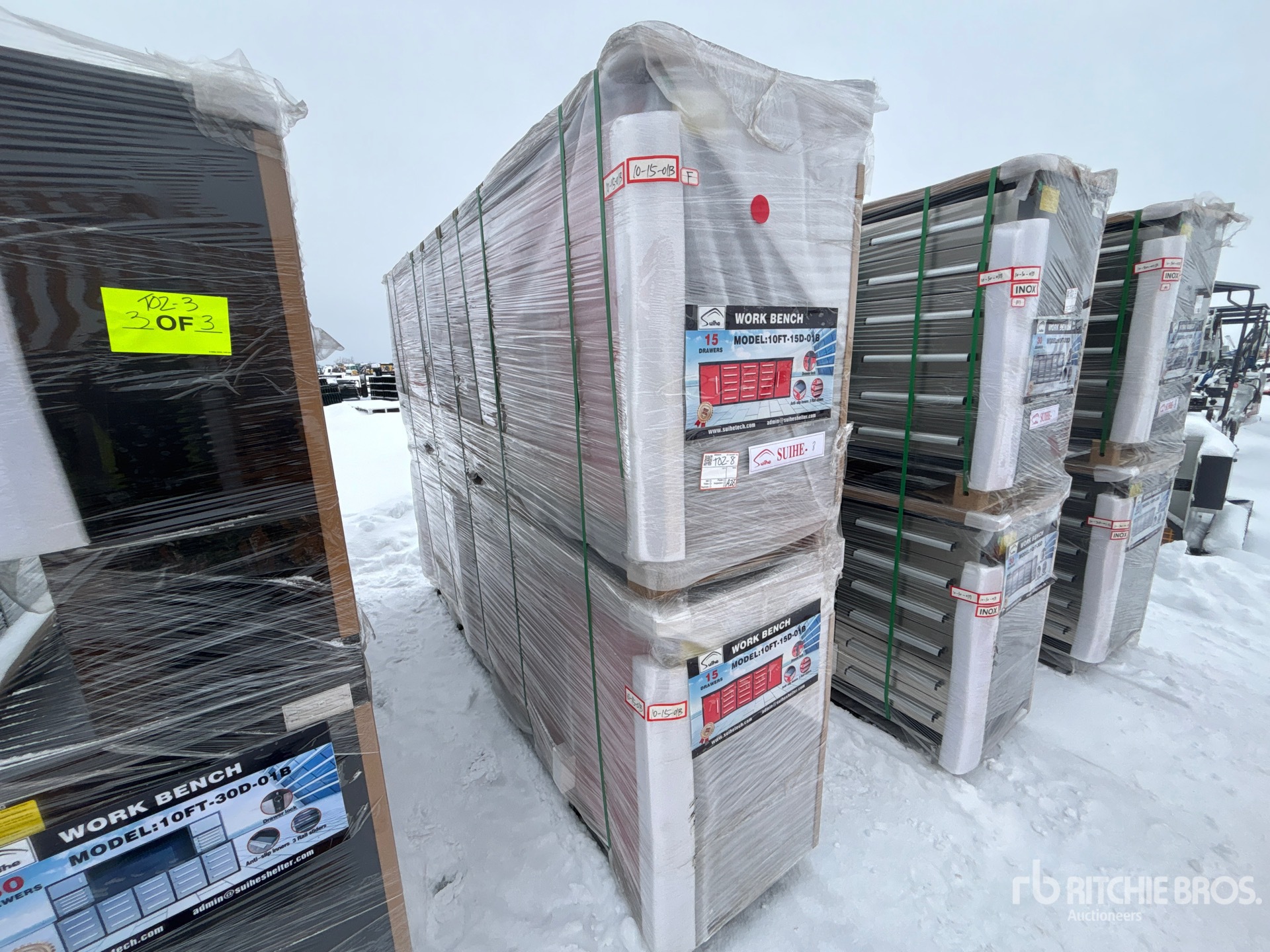 Quantity of (2) 2026 Suihe NWB-15DR-2 -10 10 ft 15-Drawer Workbench ...