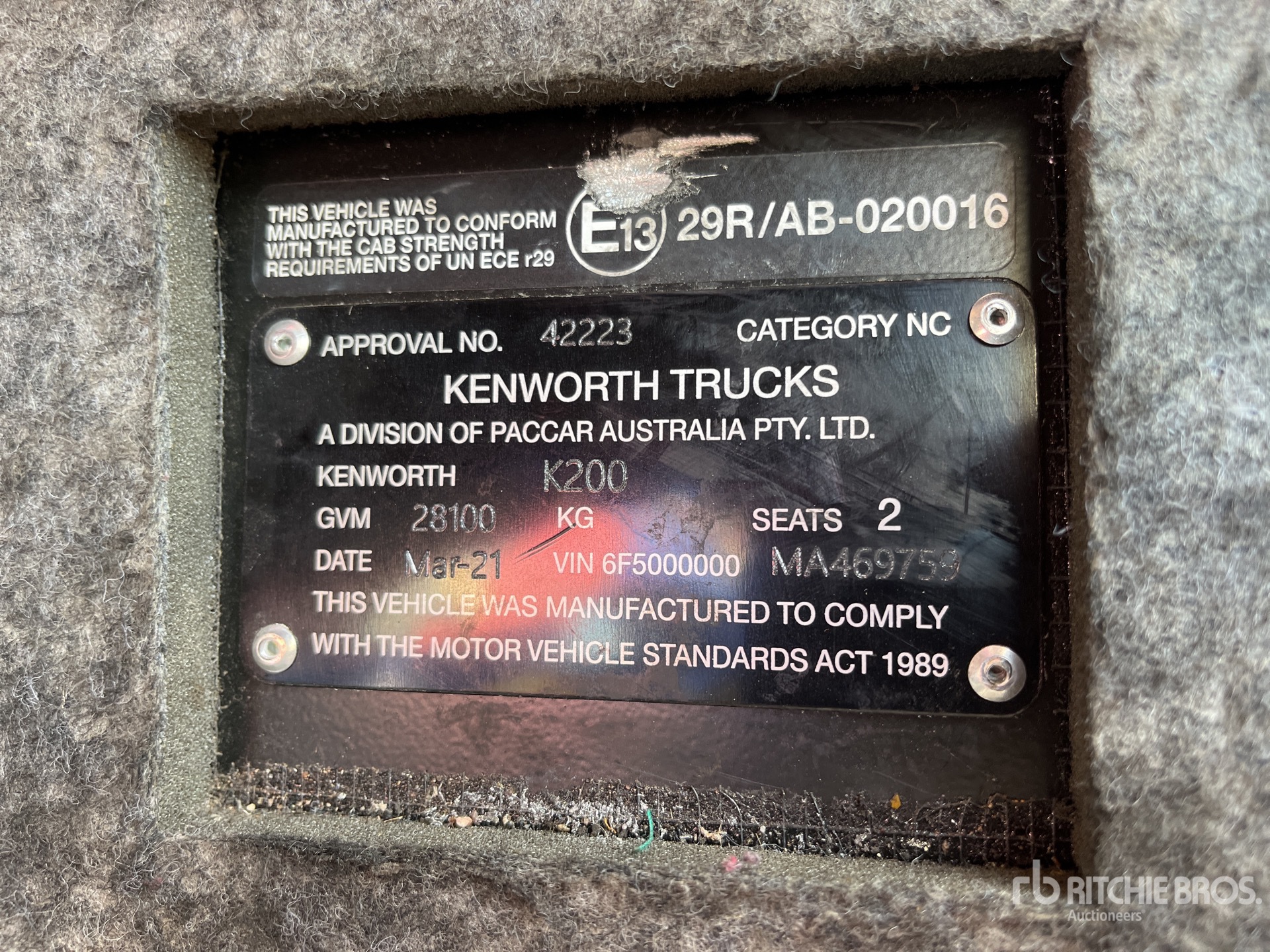 2021 Kenworth K200 Big Cab Aerodyne 6x4 Sleeper Prime Mover | Ritchie ...