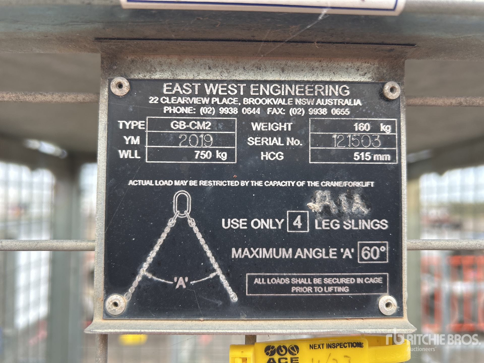 2019 East West Engineering GB-CM2 Gas Cylinder Cage | Ritchie Bros ...