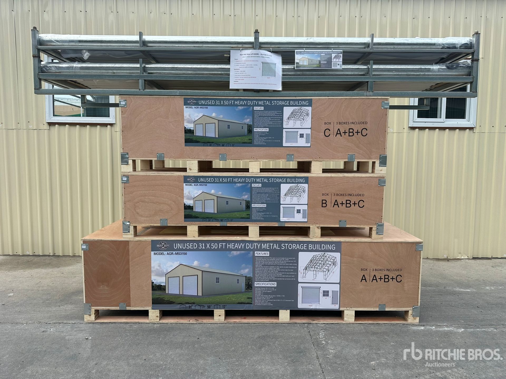 2025 AGR-MS3150 31 ft x 50 ft Metal Storage Building (Unused) | Ritchie ...