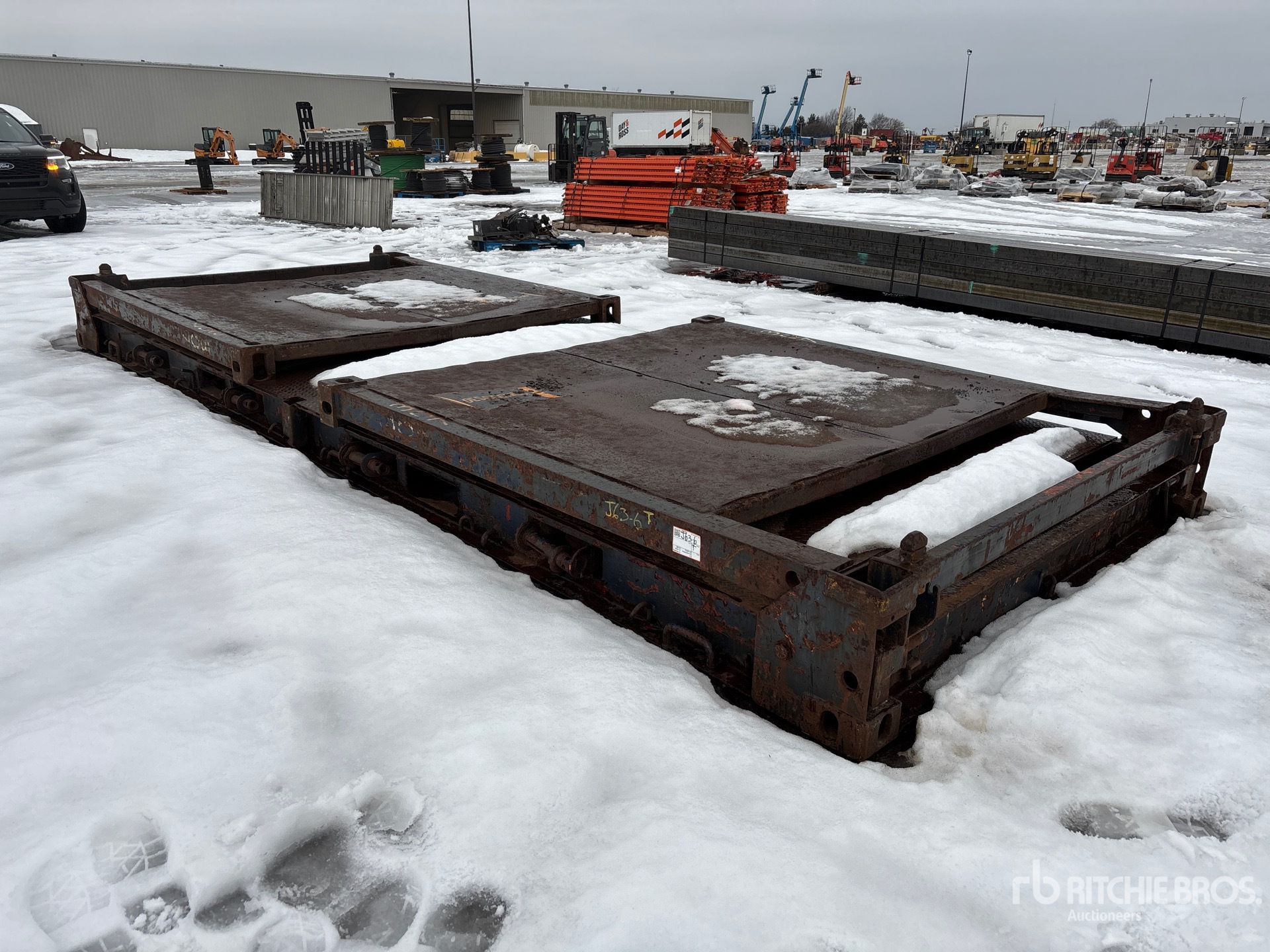 19 ft 6 in x 8 ft Flat Rack Container Divers - Équipement pour ...