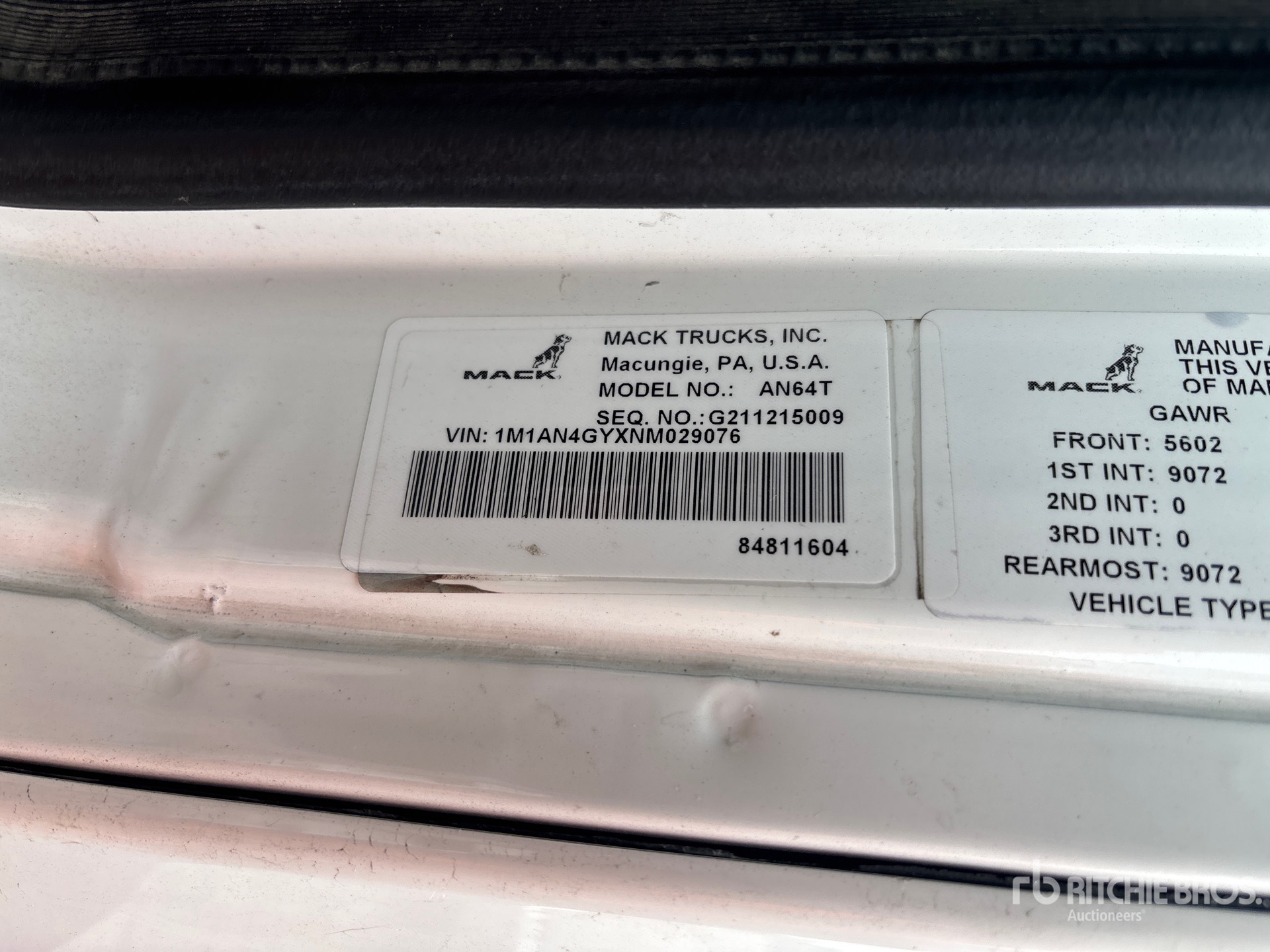 2022 Mack Anthem 6x4 Sleeper Prime Mover | Ritchie Bros. Auctioneers