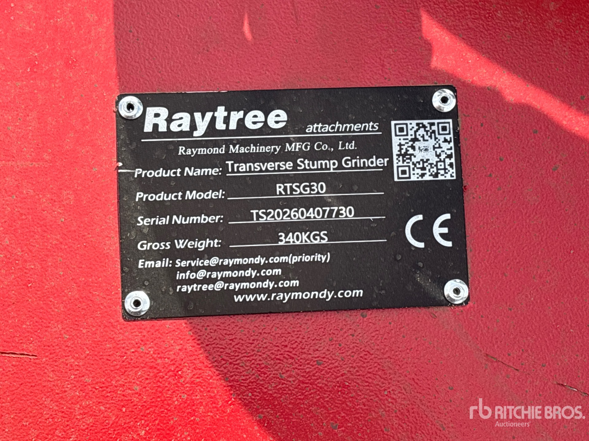 2026 Raytree RTSG30 31 in Transverse Skid Steer Stump Grinder (Unused ...